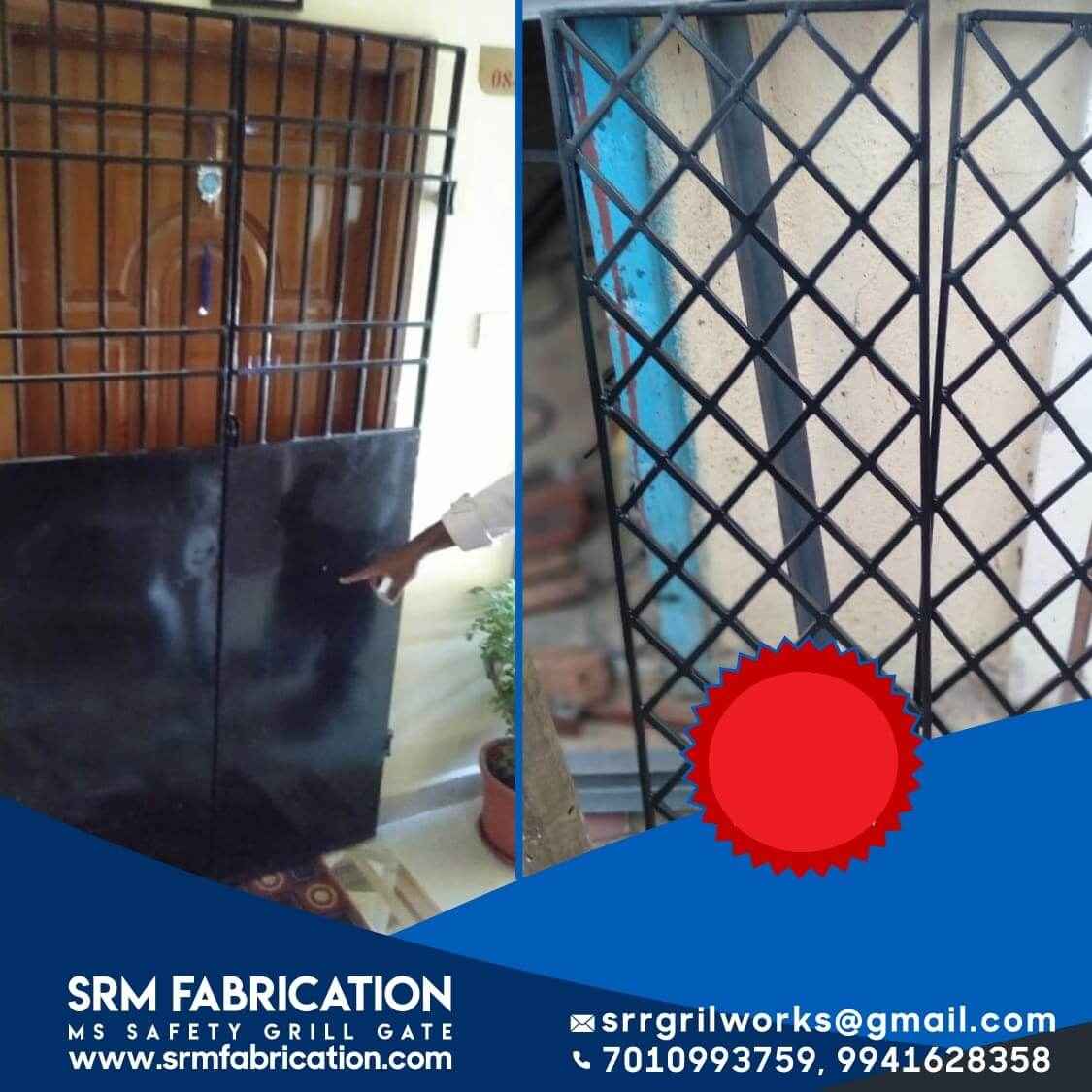 SRM Fabrication - Grill works, Grill gates, SS gates, Roofing Sheds.