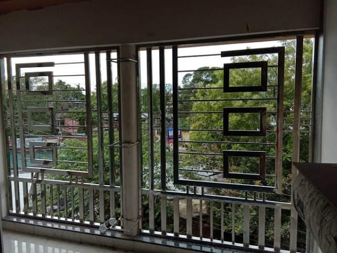 SS Balcony Grill Design in Chennai | Modern Stainless Steel Balcony ...